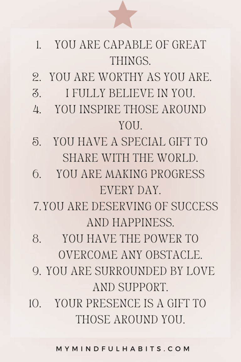 78 Encouraging & Positive Affirmations for Others