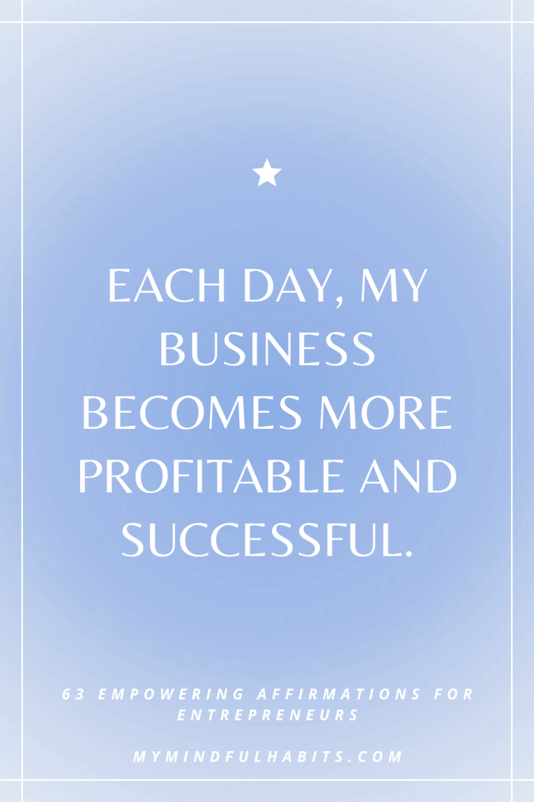 63 Affirmations for Entrepreneurs & Business Owners