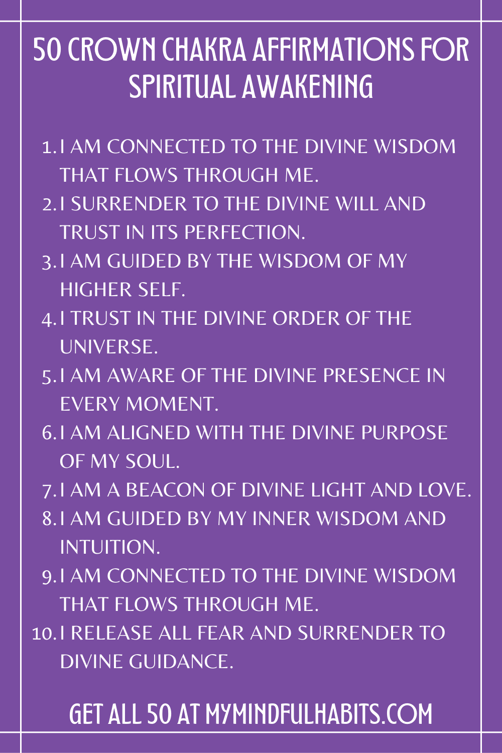 350 Chakra Affirmations to Balance all 7 Chakars