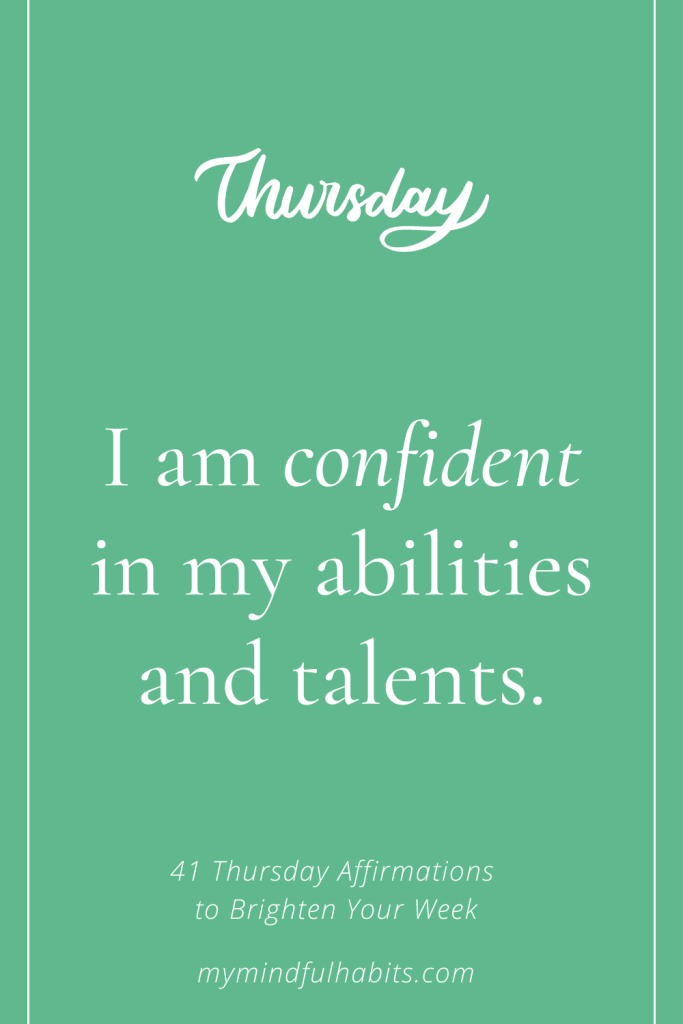 41 Thursday Affirmations to Keep a Positive Mindset