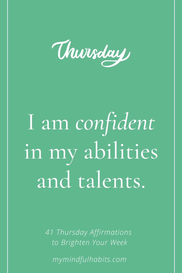 41 Thursday Affirmations to Keep a Positive Mindset