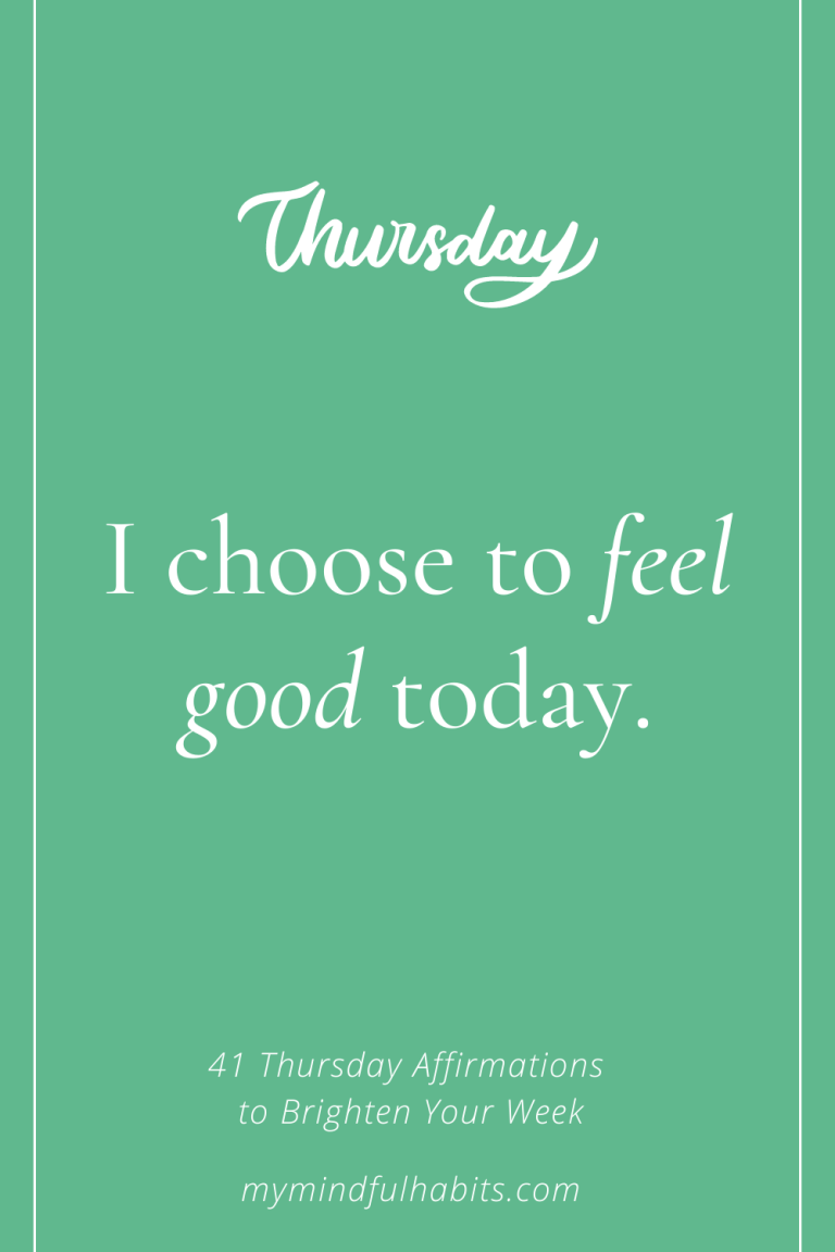 41 Thursday Affirmations to Keep a Positive Mindset
